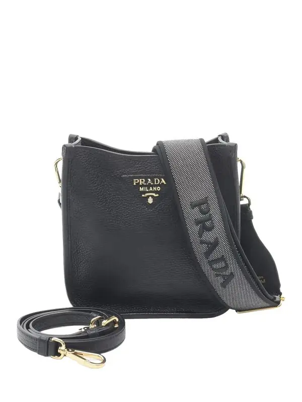 Prada 2020s Soft Leather Shoulder Bag - Black