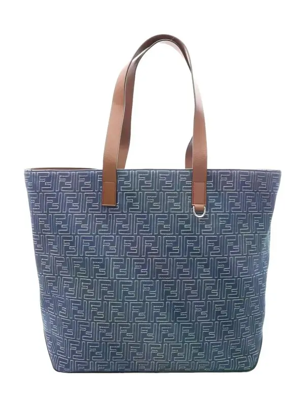 Fendi Ff Shopping Tote Bag - Blue