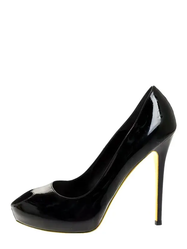 Alexander McQueen 125mm Patent-leather Pumps - Black