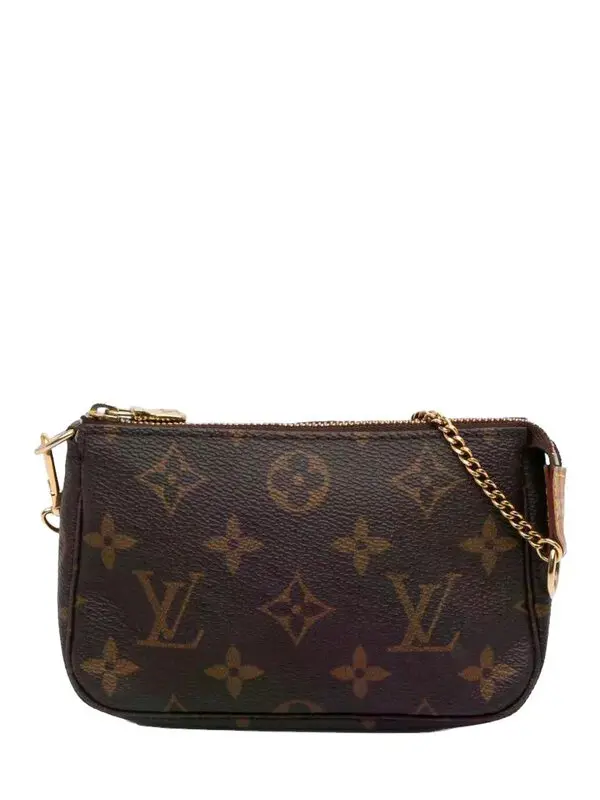 LOUIS VUITTON 2021 Monogram Mini Pochette Accessoires - Brown