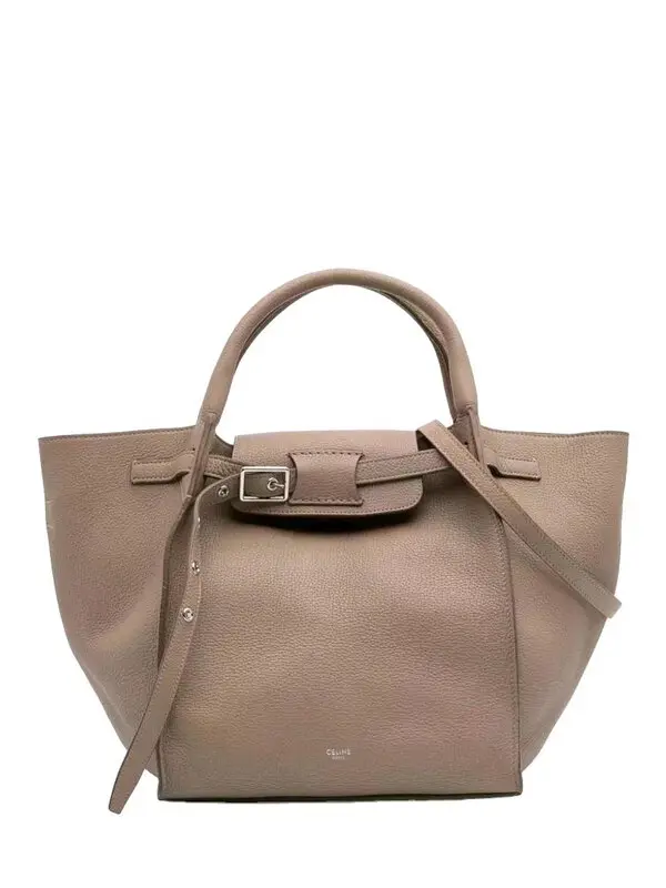 Celine 2018 Small Grained Calfskin Big Bag Satchel - Brown