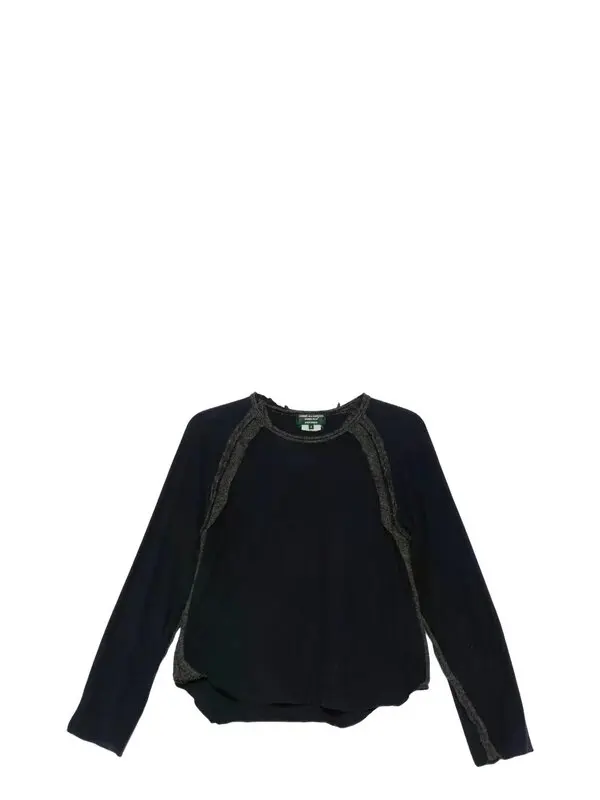 Comme Des Garçons 2000s Raglan-sleeve Sweatshirt - Blue