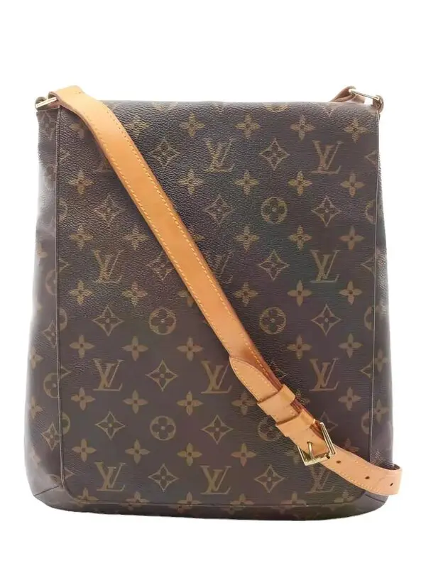 LOUIS VUITTON 1998 Musette Monogram Shoulder Bag - Brown