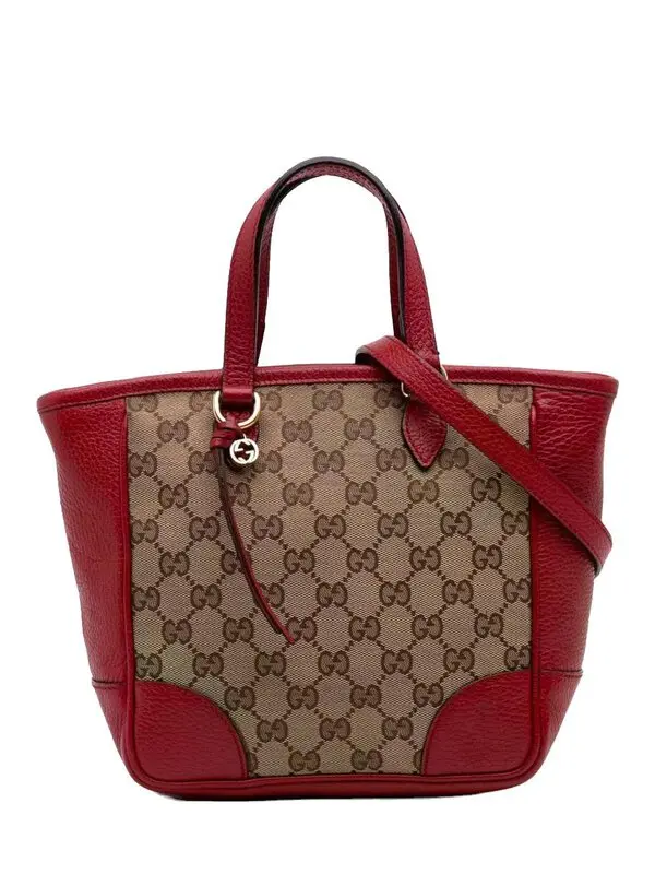 Gucci Small Gg Canvas Bree Satchel - Brown