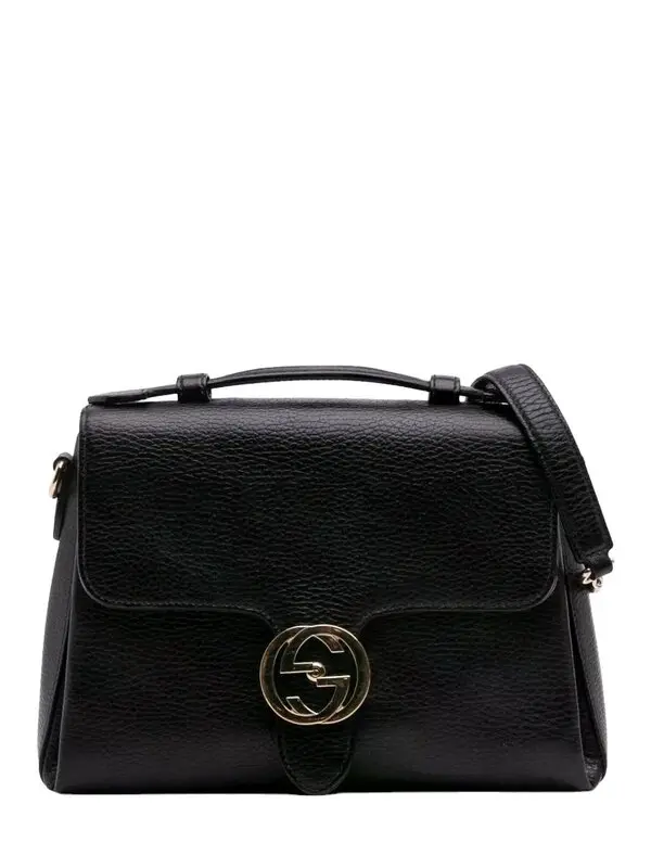 Gucci Interlocking G Satchel - Black