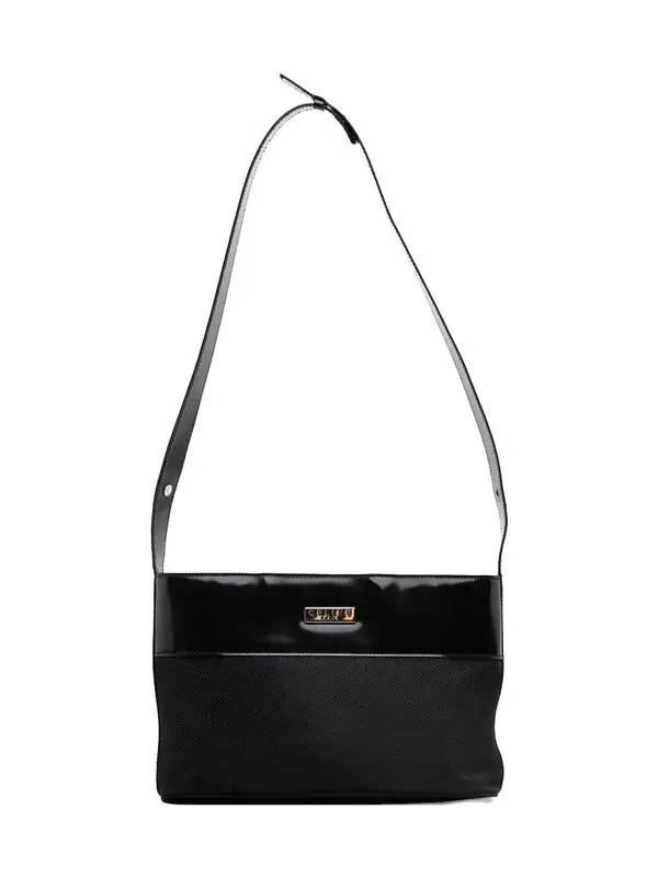 Celine 1998 Nylon Shoulder Bag - Black