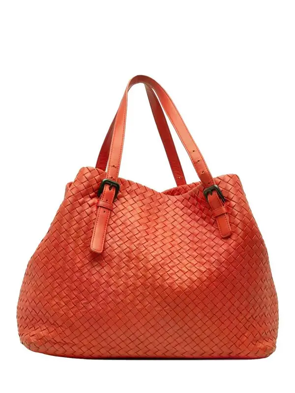 Bottega Veneta Large Nappa Intrecciato Cesta Tote Bag - Red