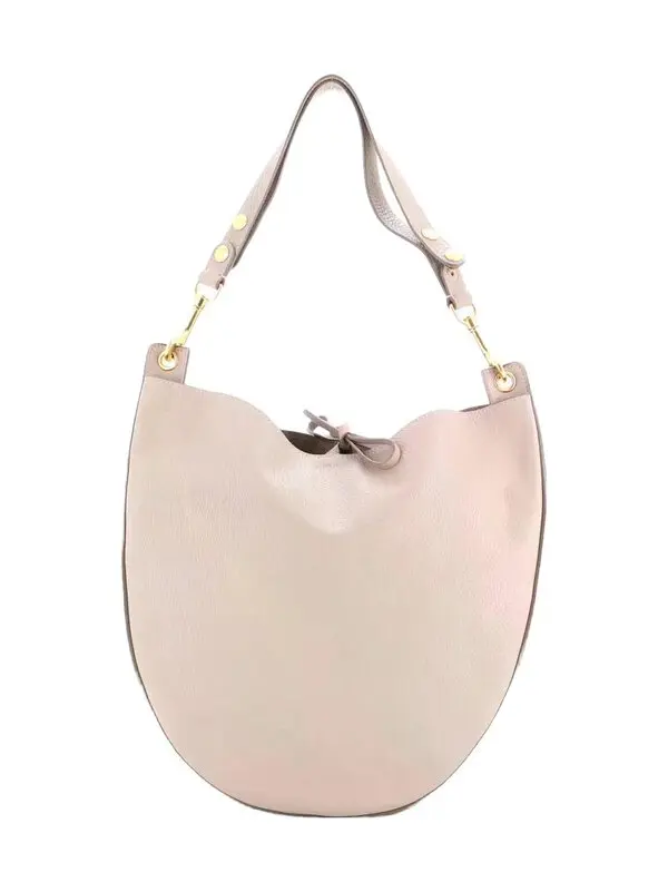 Celine Trotteur Pocket Hobo Bag Grainy Leather Medium - Neutrals