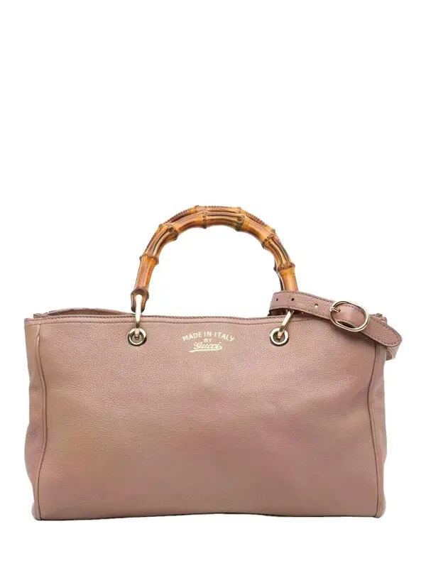 Gucci Bamboo Shopper Satchel - Pink