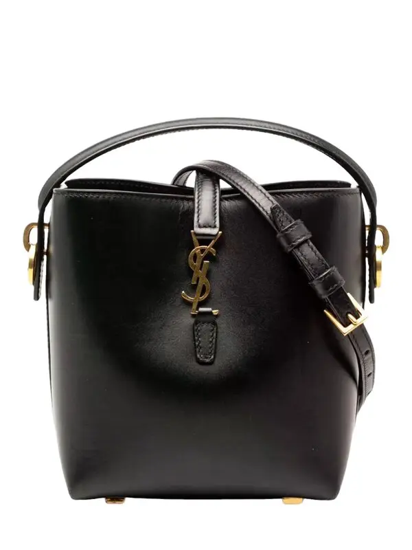 Saint Laurent Mini Le 37 Bucket Bag - Black