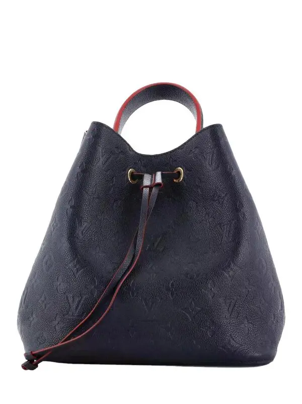 LOUIS VUITTON Neonoe Handbag Monogram Empreinte Leather Mm Bucket Bag - Blue