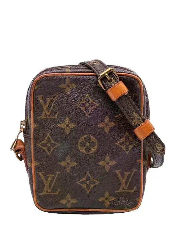 LOUIS VUITTON 1989 Monogram Mini Danube Crossbody Bag - Brown