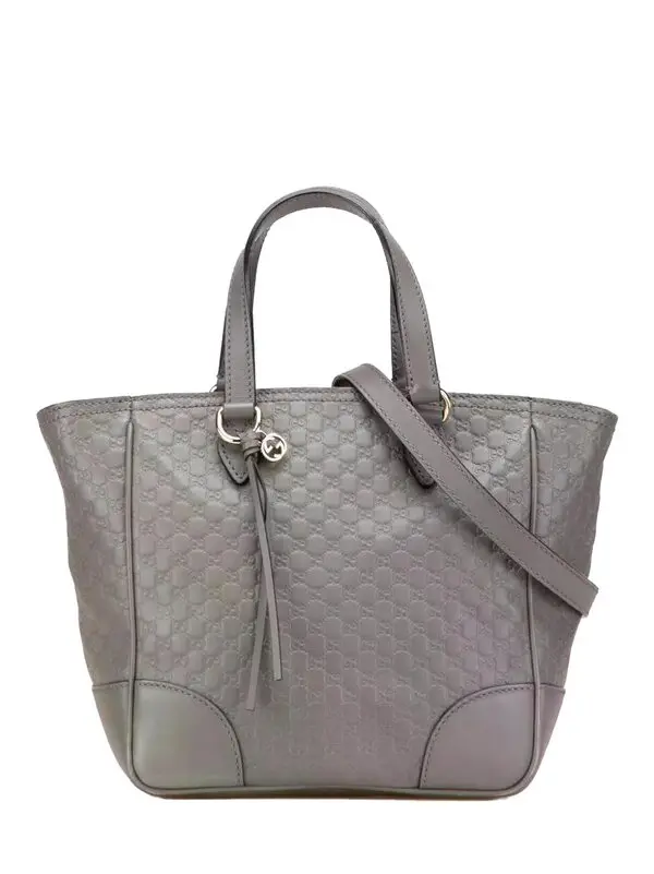 Gucci Small Micro Guccissima Bree Satchel - Grey