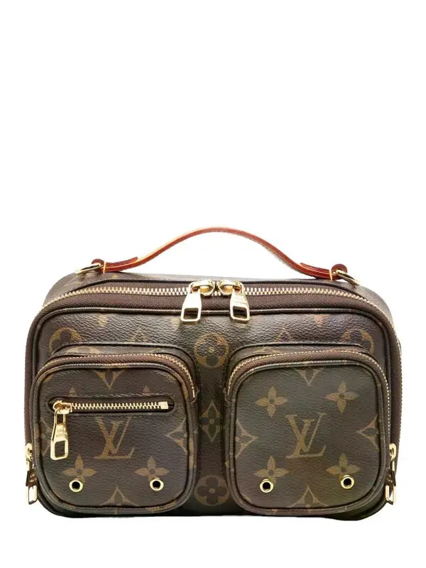 LOUIS VUITTON Monogram Utility Satchel - Brown
