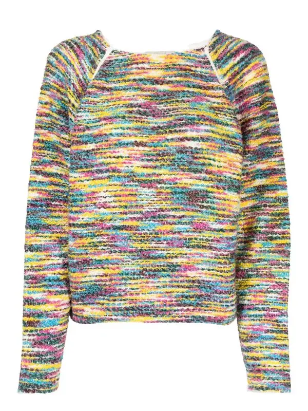 REWIND VINTAGE AFFAIRS Waffle-knit Long-sleeved Jumper - Multicolour