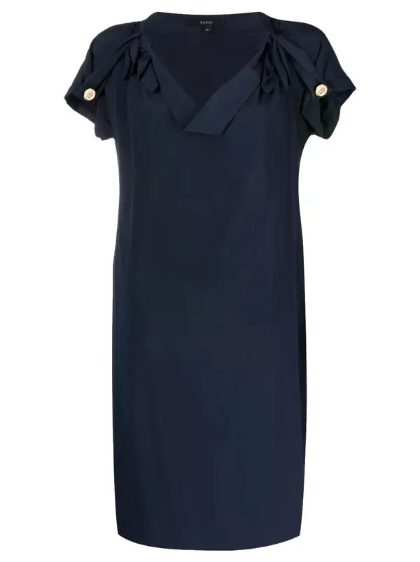 Gucci 2000s Bow-detail Shift Dress - Blue