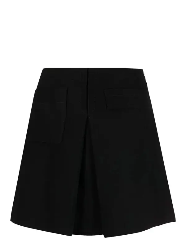 Miu Miu A-line High-waist Miniskirt - Black