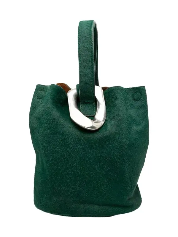 Bottega Veneta Small Pony Hair Drop Bucket Bag - Green