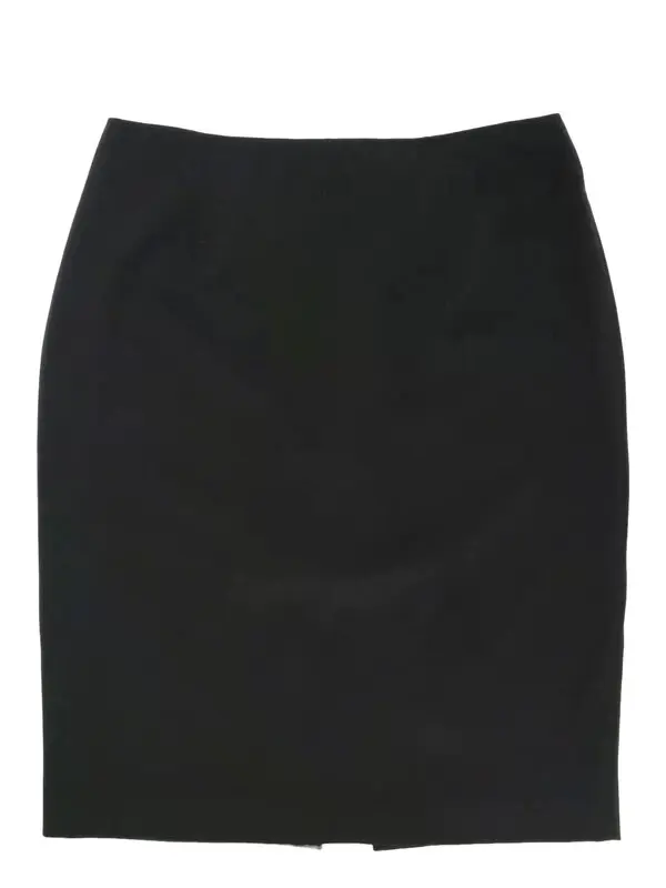 Jean Paul Gaultier 1990s Wool Pencil Skirt - Black