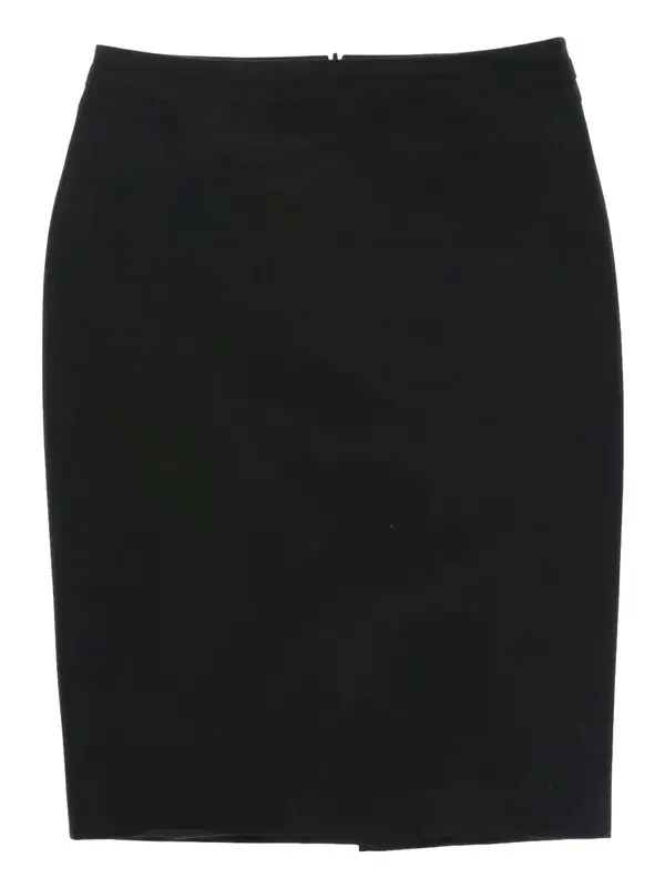 Gucci 1990s Gg Pencil Skirt - Black