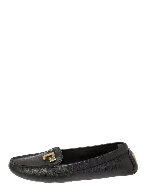 Tory Burch Leather Loafers - Black