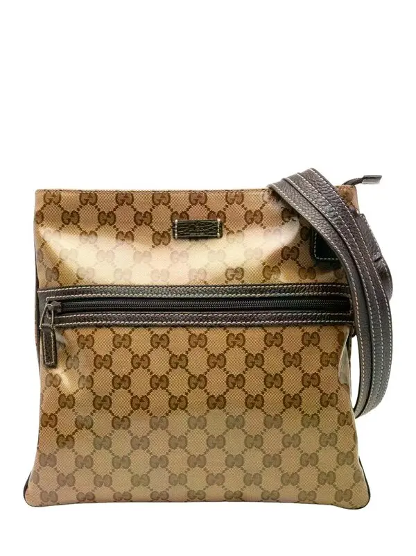 Gucci Gg Crystal Crossbody Bag - Brown