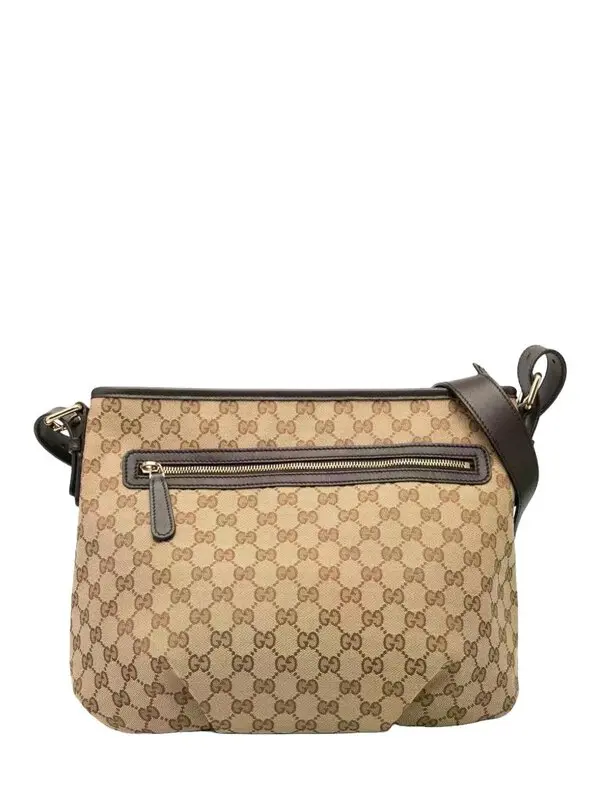 Gucci Gg Canvas Crossbody Bag - Brown