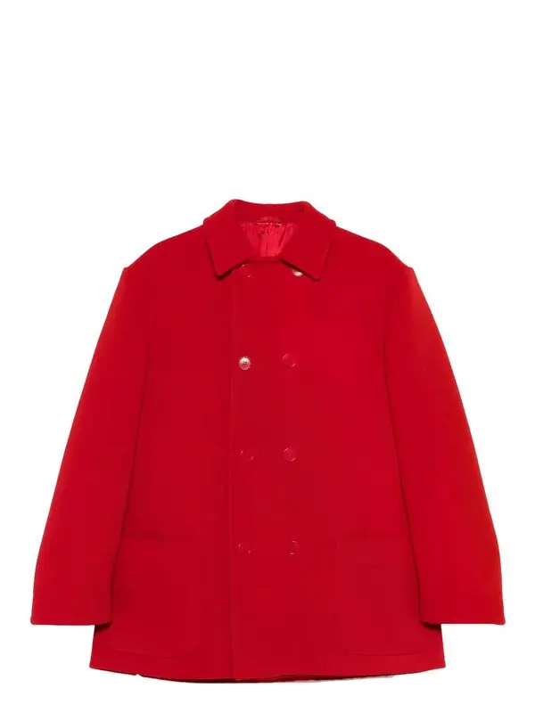 ROMEO GIGLI 1990s Double-breasted Pocket Coat - Red