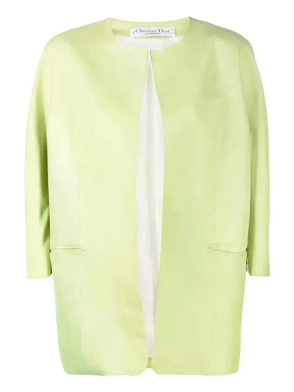 Dior 1980s Silk Jacket - Green