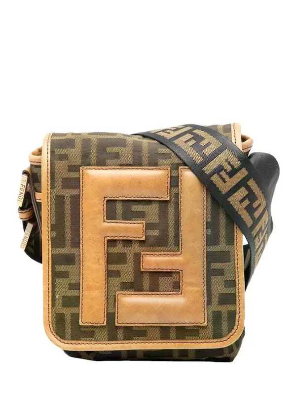 Fendi Mini Ff Zucca Canvas Crossbody Bag - Brown