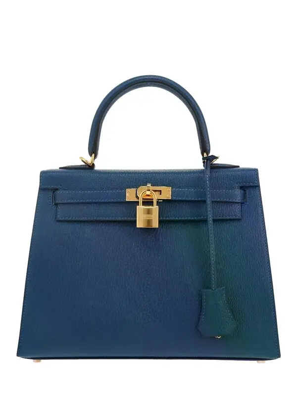 Hermès 2024 Kelly Two-way Handbag - Blue