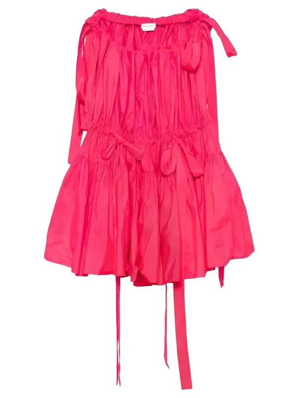 Alexander McQueen Ruched Mini Dress - Pink