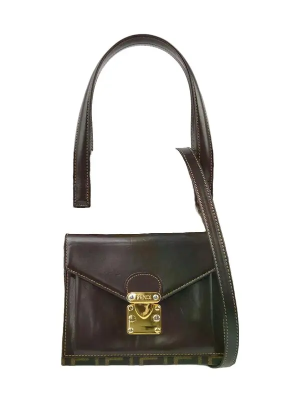 Fendi 1990-2000s Zucca Two-way Handbag - Brown