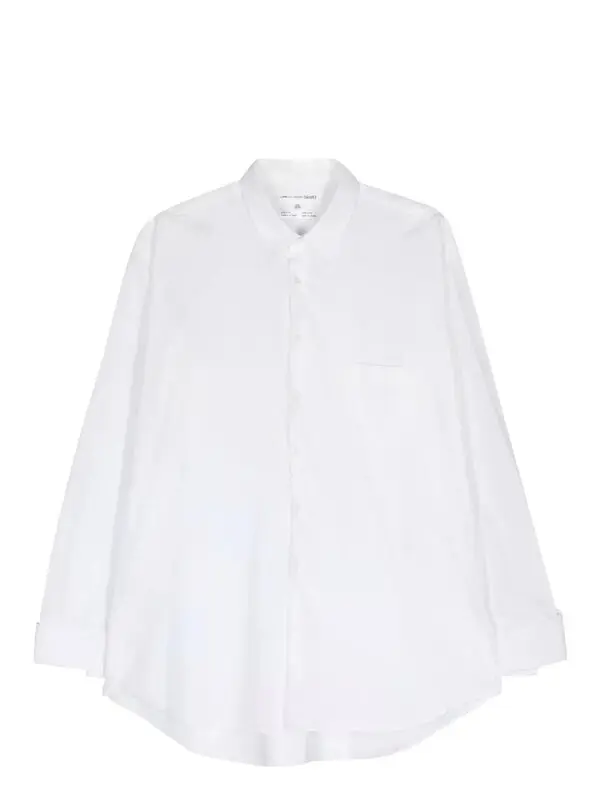 Comme Des Garçons 2000s Button-up Cotton Shirt - White