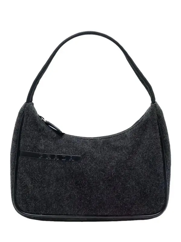 Prada Wool Sport Shoulder Bag - Grey
