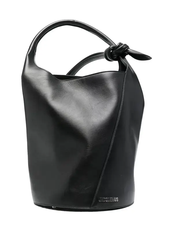 Jacquemus Le Petit Tourni Box Tote Bag - Black