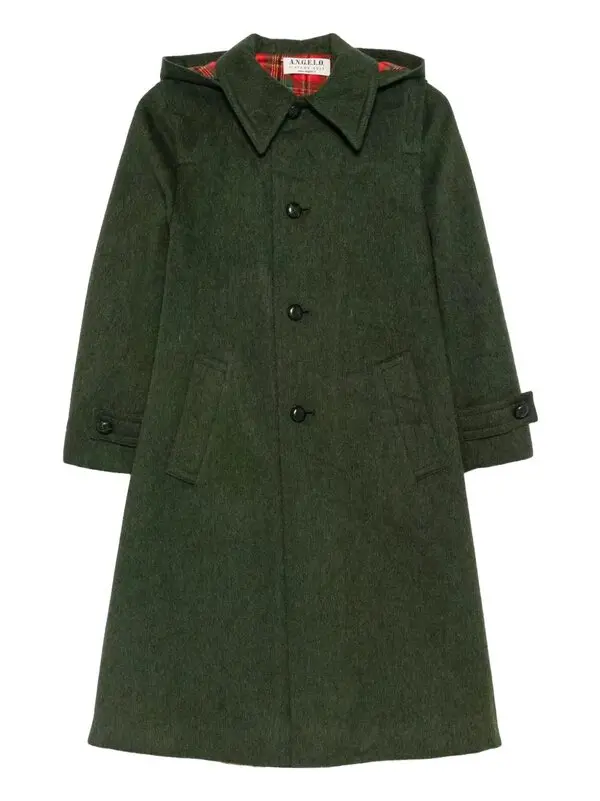 A.N.G.E.L.O. VINTAGE CULT 1970s Hooded Trench Coat - Green
