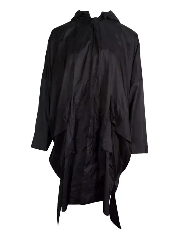 Issey Miyake Hooded Raincoat - Black