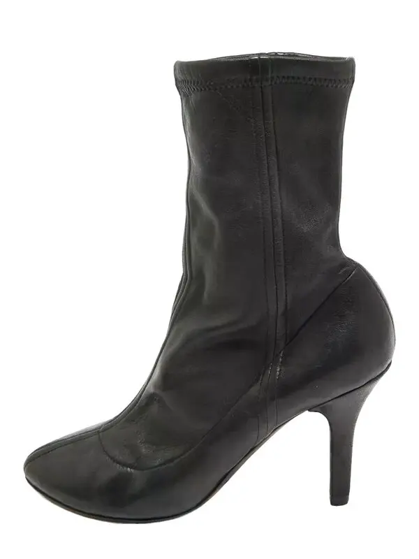 Dolce & Gabbana 110mm Leather Ankle Boots - Black