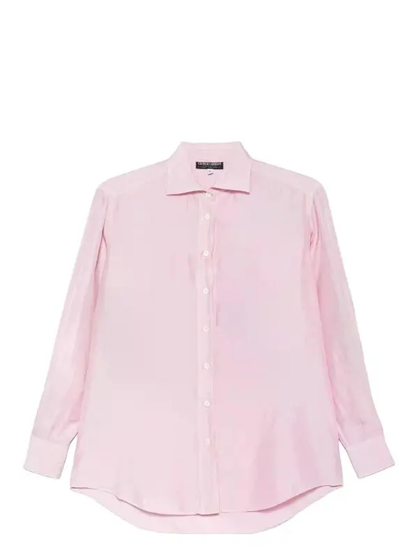 Giorgio Armani 2000s Silk Shirt - Pink