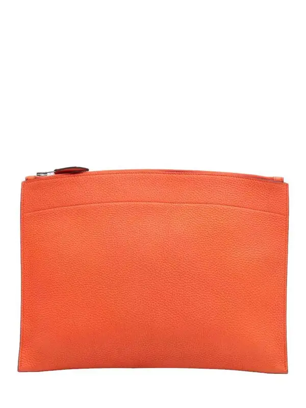 Hermès 2015 Togo Bazar Pouch - Orange