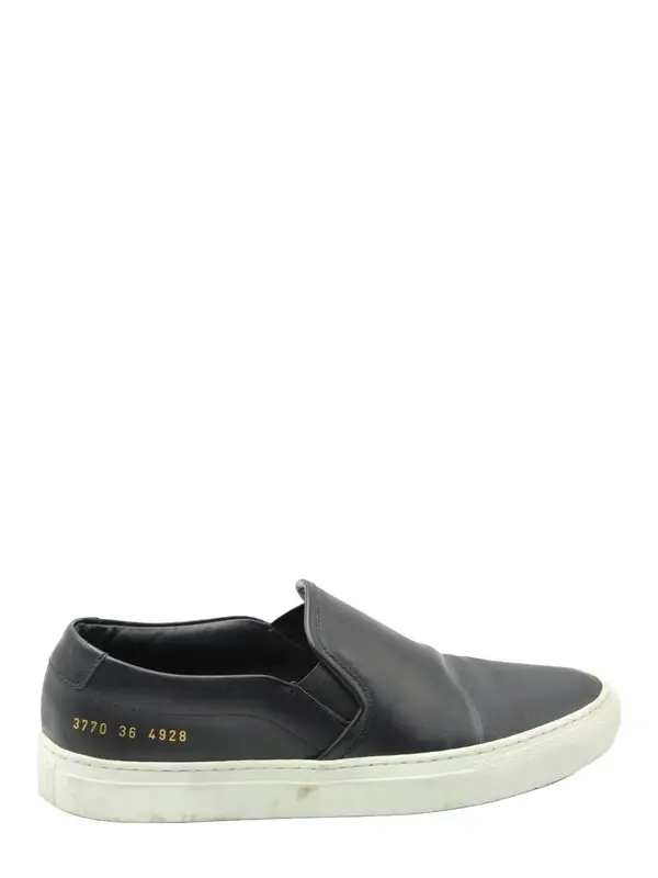 COMMON PROJECTS Leather Slip-on Sneakers - Black