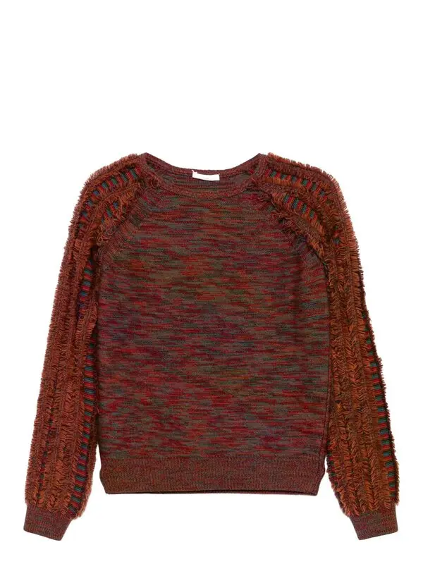 Chloé Tasseled Rusted Ochre Jumper - Red