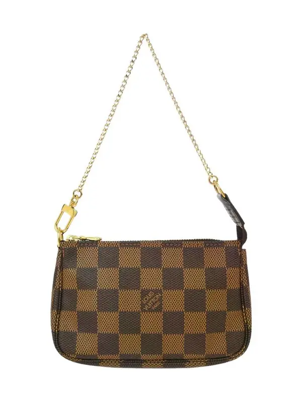 LOUIS VUITTON Mini Pochette Accessoires Clutch Bag - Brown
