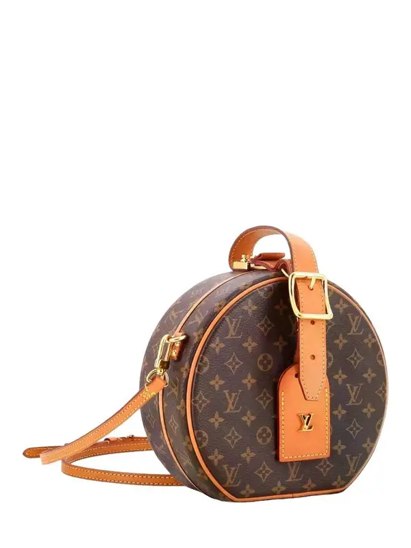 LOUIS VUITTON Petite Boite Chapeau Crossbody Bag Monogram Canvas - Brown