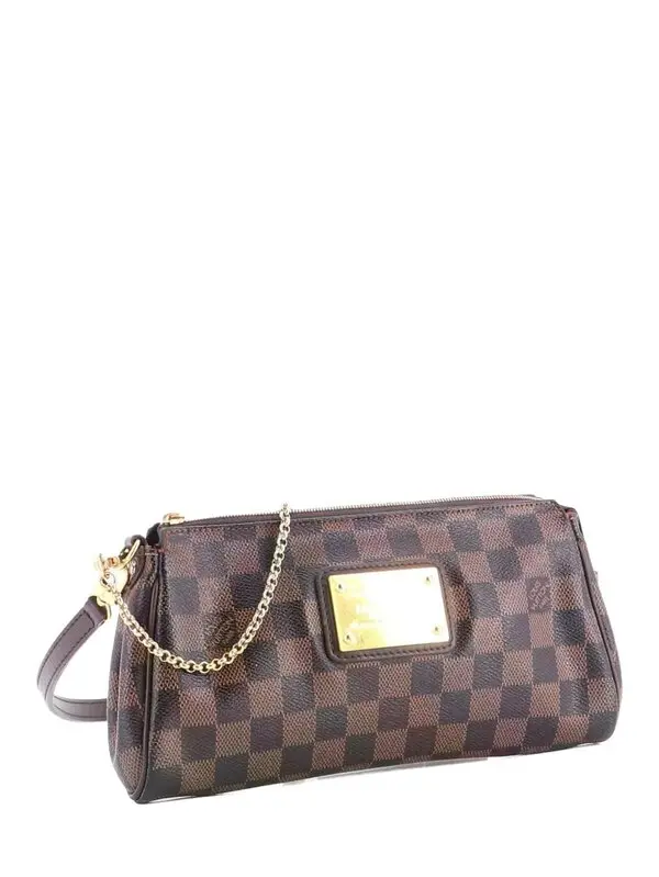LOUIS VUITTON Eva Handbag Damier Clutch - Brown