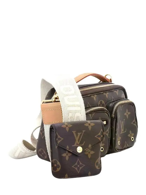 LOUIS VUITTON Utility Monogram Canvas Crossbody Bag - Brown