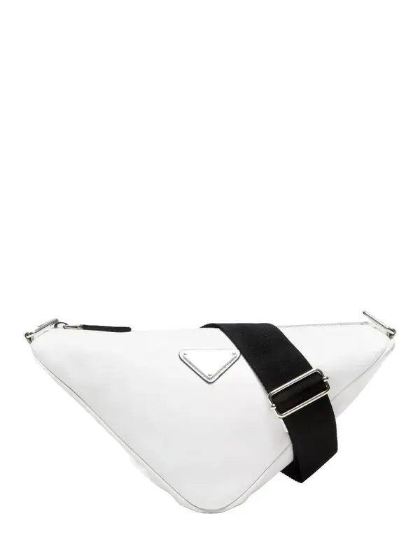 Prada Triangle-logo Shoulder Bag - White