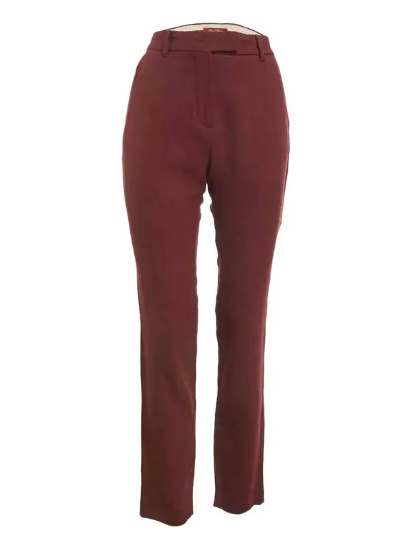 Max Mara Wool Trousers - Red