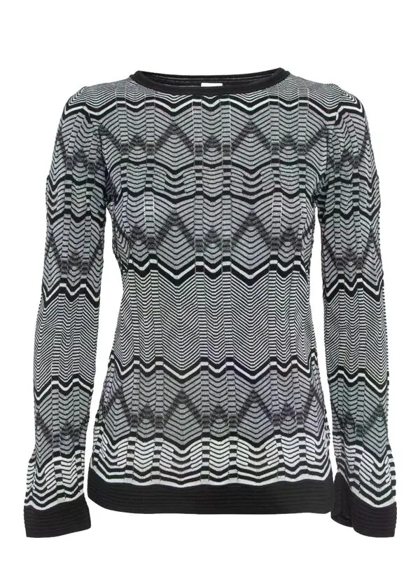 Missoni Zigzag-woven Top - Black